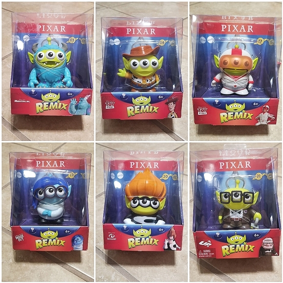 Disney | Toys | Lot Of 6 Disney Pixar Alien Remix Figures | Poshmark